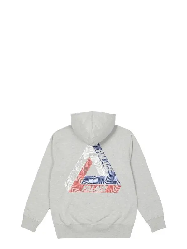 PALACE Swirl Triferg Hood - Grey Marl