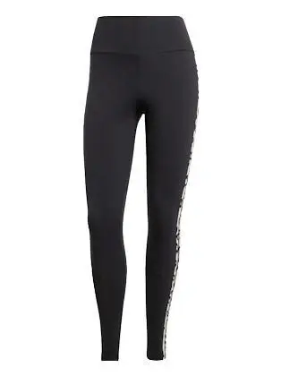 Adidas Allover Print Leggings - Black