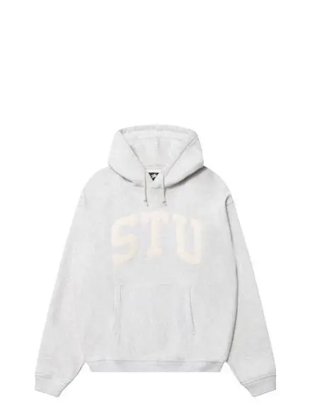 StÜssy Applique Hooded Sweatshirt - Ash Heather