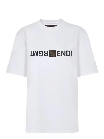 Fendi X Fragment Logo T-shirt - White