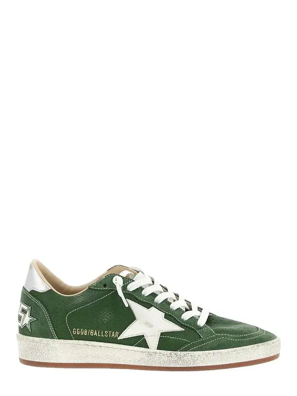 GOLDEN GOOSE Ball Starin Sneakers - Green/white