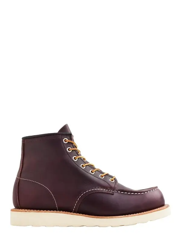 Red Wing Classic Moc 6-inch Boots - Black Cherry Excalibur Leather