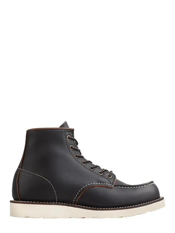 Red Wing Classic Moc 6-inch Boots - Black Prairie Leather