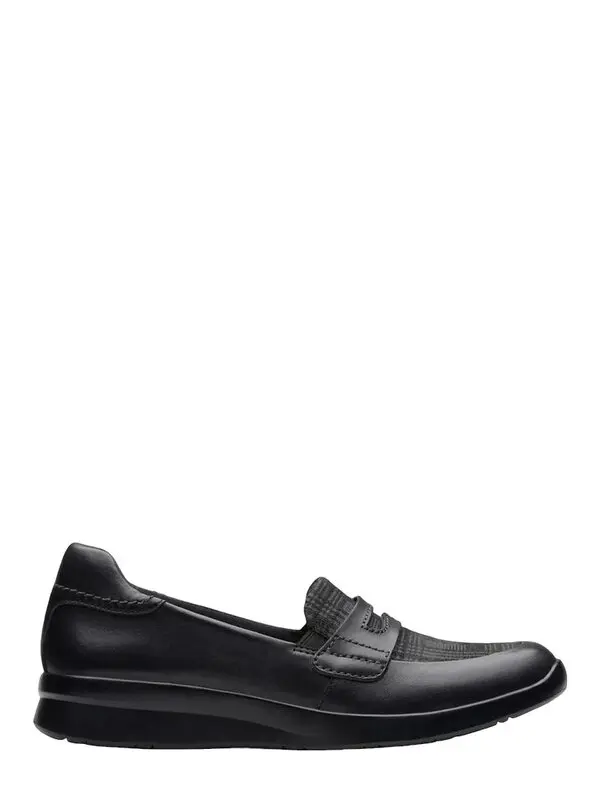 Clarks Ellowyn Penny Loafer - Black Leather