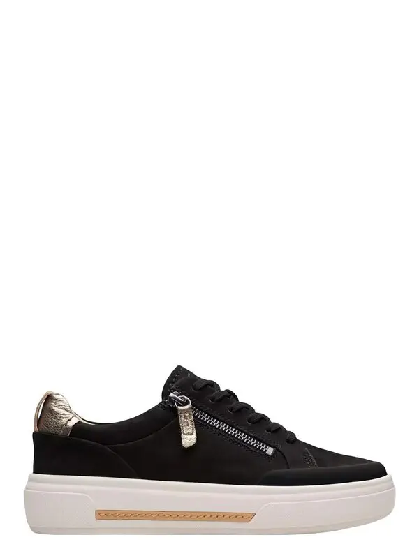 Clarks Hollyhock Zip - Black Nubuck