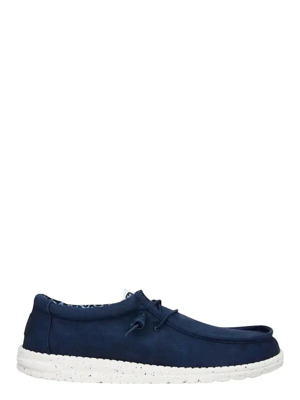 HEY DUDE Wally Stretch Canvas - Navy Blue
