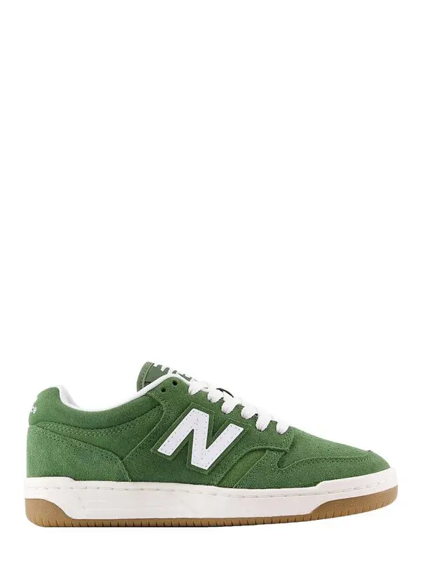 NEW BALANCE B480 Lace-up Sneaker - White/dark Alpine Green