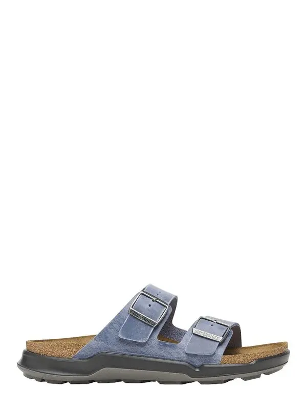 BIRKENSTOCK Arizona Crosstown Oiled Leather Sandals - Elemental Blue