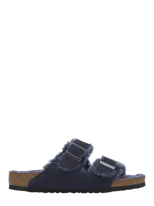 BIRKENSTOCK Arizona Shearling Sandals - New Navy Blue