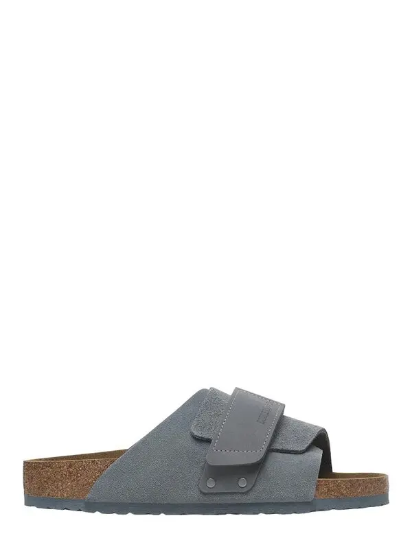 BIRKENSTOCK Kyoto Nubuck Suede Sandals - Basalt Grey