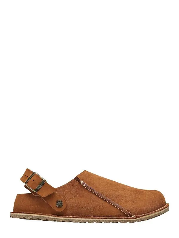 BIRKENSTOCK Lutry Premium Suede Clogs - Mink