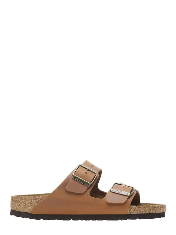 BIRKENSTOCK Arizona Oiled Leather Sandals - Cognac