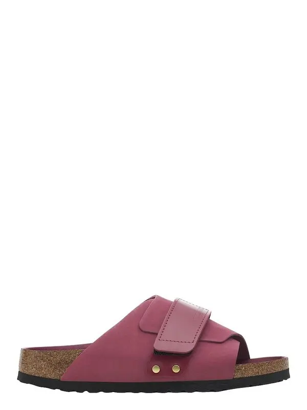 BIRKENSTOCK Kyoto Nubuck Leather Sandals - Berry Crush