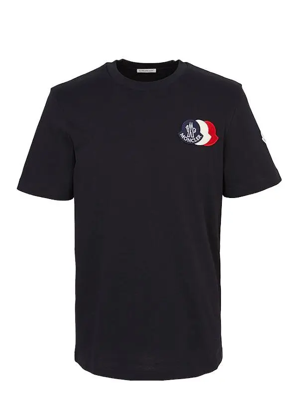 Moncler Short Sleeve T-shirt - Navy Blue