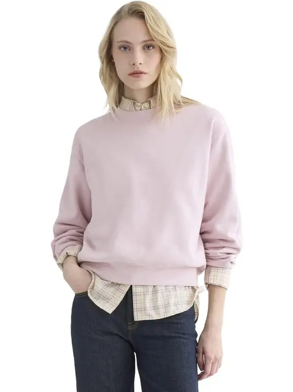 Everlane Lightweight Terry Blouson Crew - Burnished Lilac