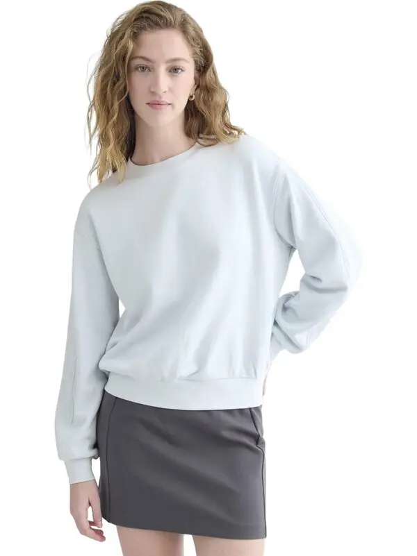 Everlane Lightweight Terry Blouson Crew - Skywriting