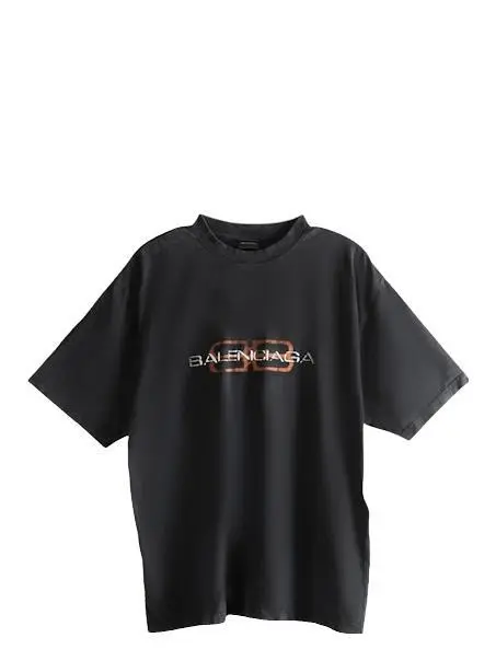 Balenciaga Medium Fit T-shirt - Black