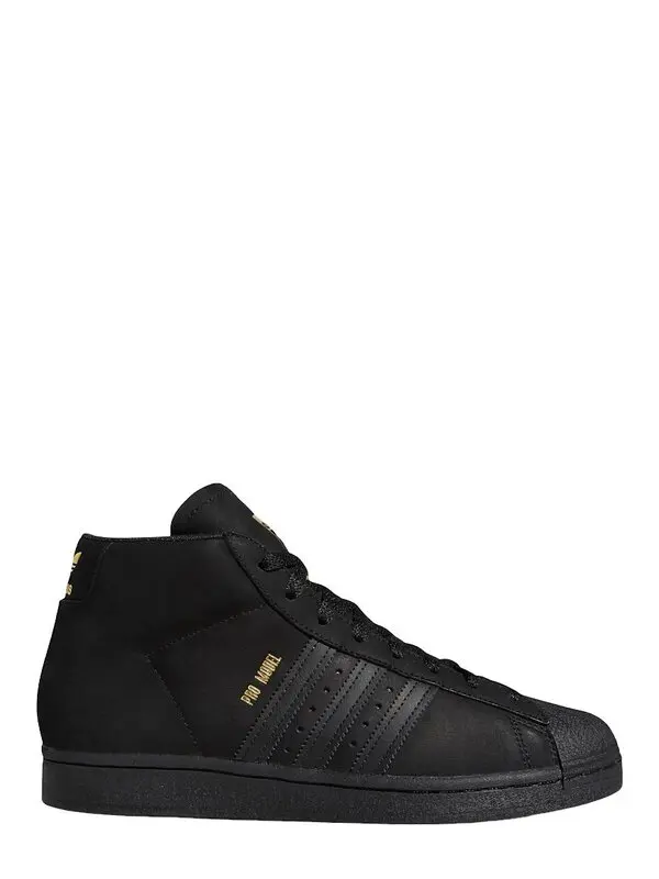 Adidas Pro Model High-top Sneakers - Core Black/gold Metallic/cloud White