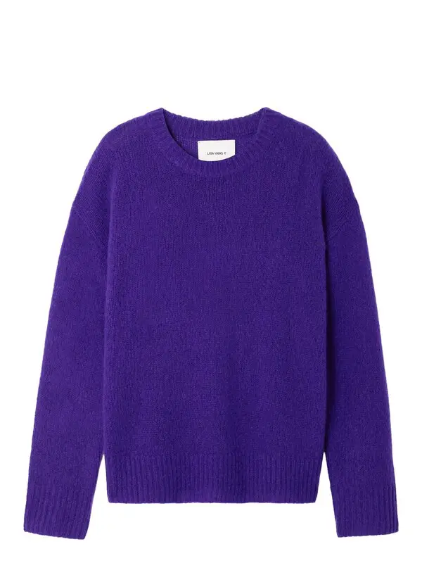 LISA YANG Lova Cashmere And Silk-blend Sweater - Purple