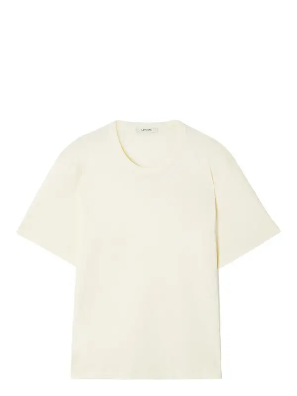 LEMAIRE Cotton-jersey T-shirt - Cream
