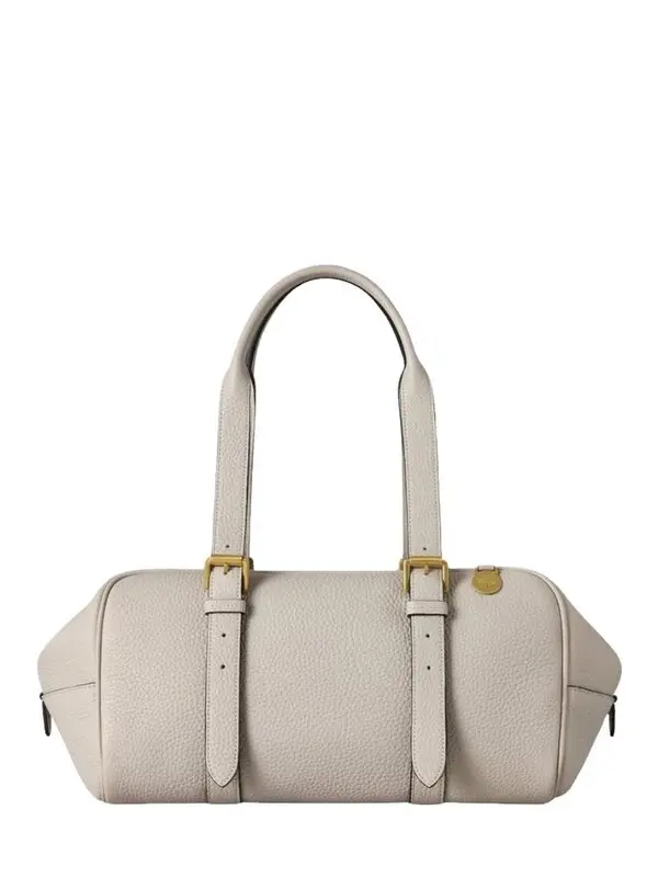 Mulberry Boston Bag - Chalk Heavy Grain