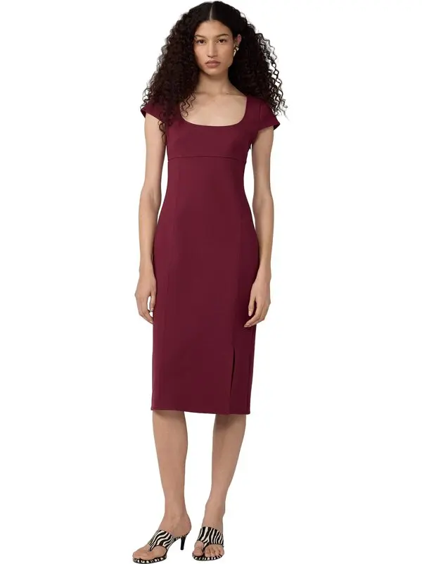 Diane Von Furstenberg Dani Midi Dress - Cherry Wood