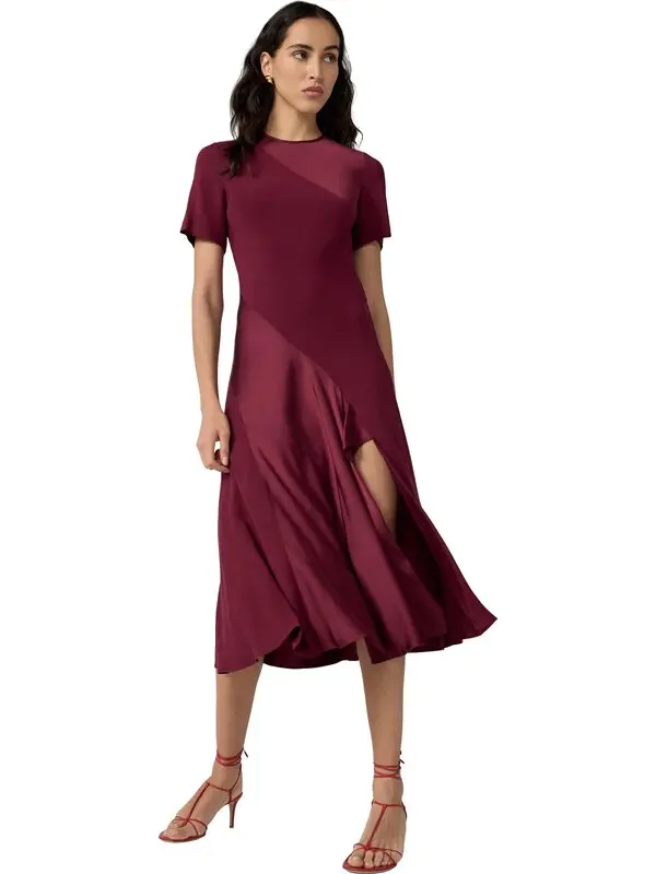 Diane Von Furstenberg Araminta Midi Dress - Cherry Wood