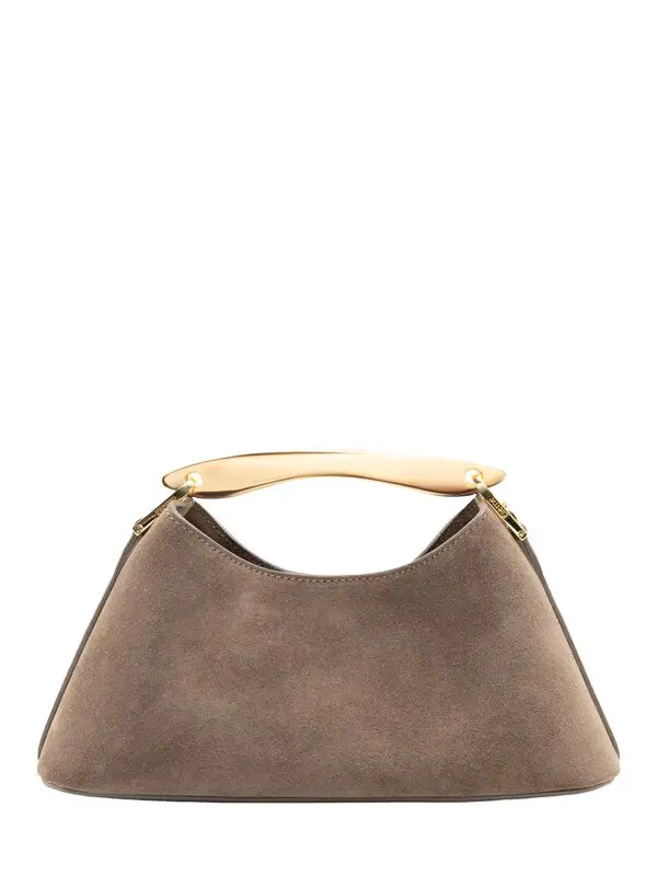 ELLEME Mini Boomerang Suede Bag - Taupe