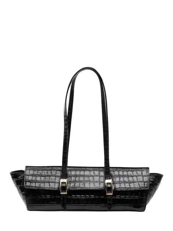 ELLEME Le Bateau Croco Embossed Leather - Black
