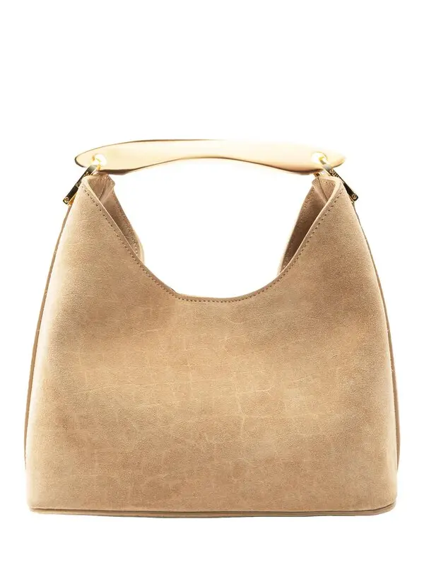 ELLEME Boomerang Small Croco Suede - Beige