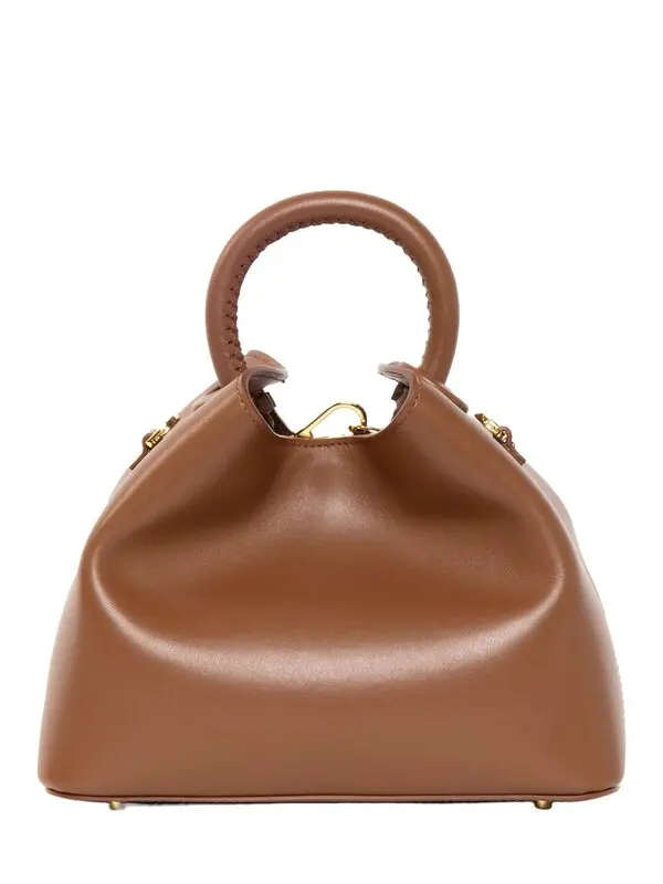 ELLEME Baozi Leather Top Handle Bag - Cognac