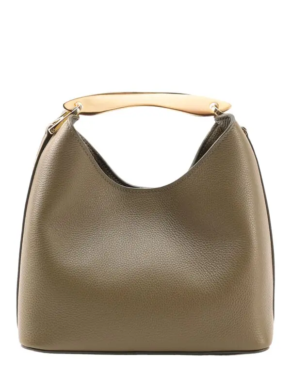 ELLEME Small Boomerang Pebbled Leather Bag - Khaki