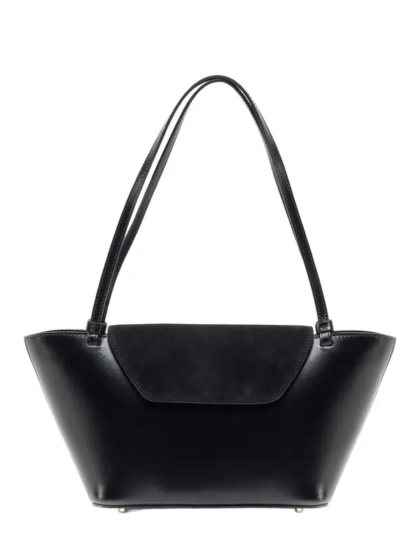 ELLEME Courrier Tote Suede/leather - Black