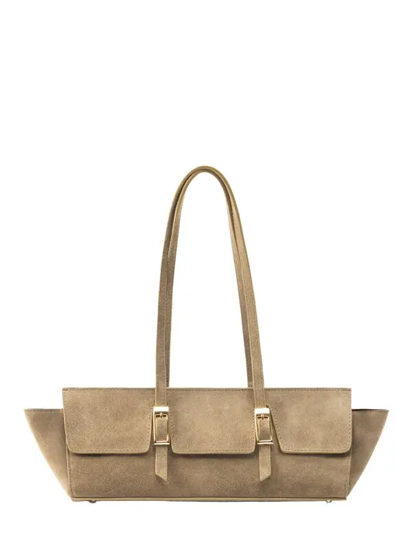 ELLEME Le Bateau Suede Shoulder Bag - Truffle