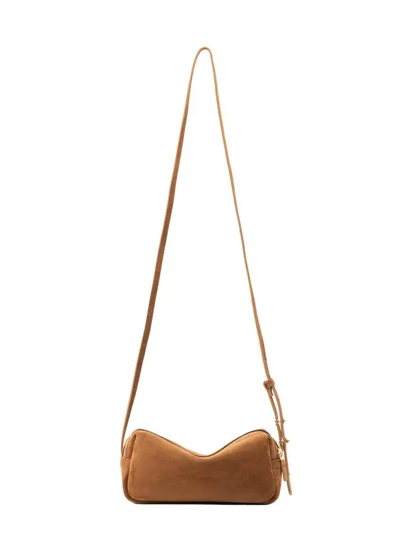 ELLEME Mini Trousse Suede - Cognac