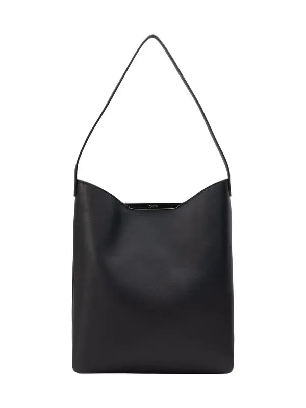 ELLEME Gemini Pebbled Leather Tote - Black
