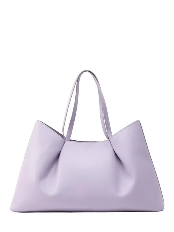 ELLEME Dimple Pebbled Leather Tote - Lilac