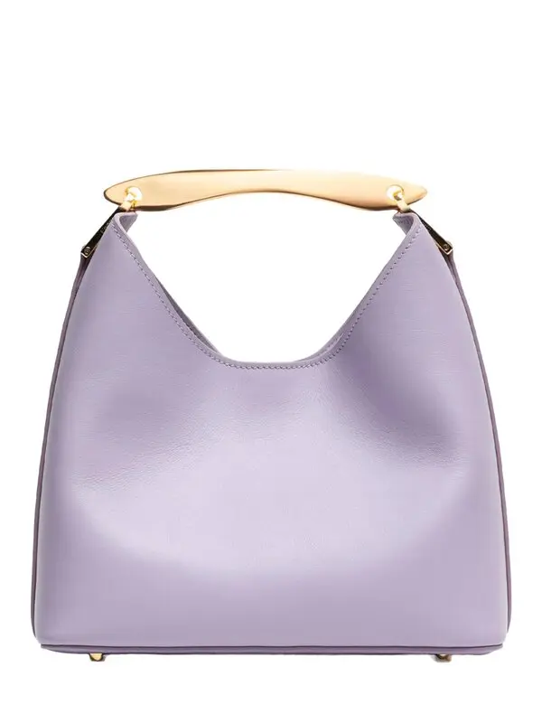 ELLEME Small Boomerang Leather Handbag - Lilac