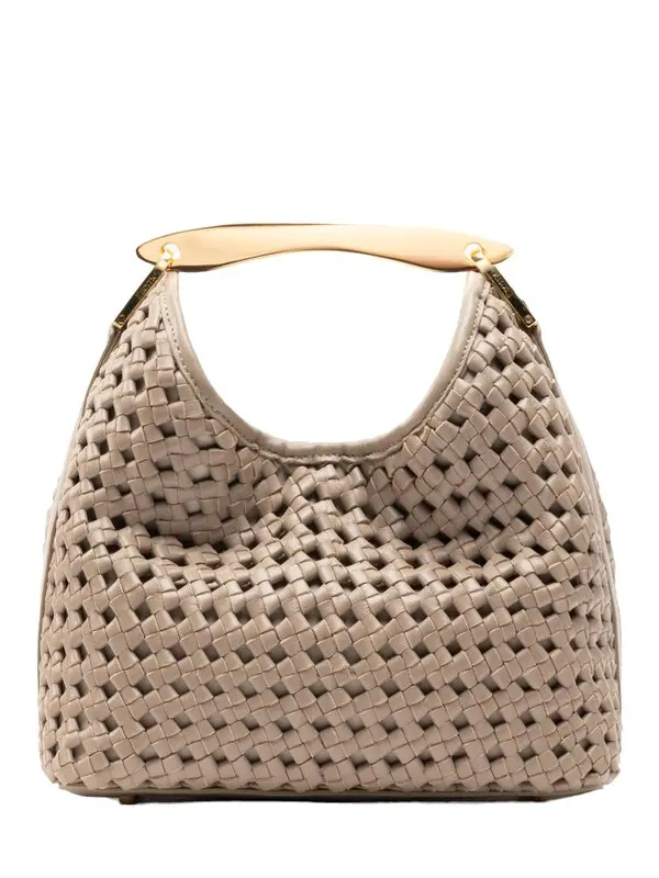 ELLEME Small Boomerang Woven Leather - Taupe