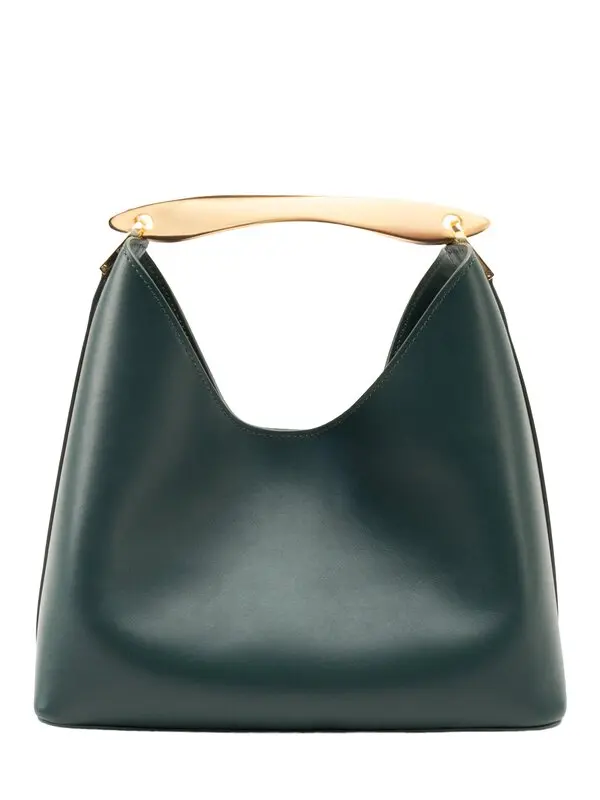 ELLEME Boomerang Large Leather Handbag - Forest Green