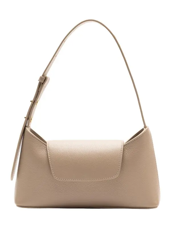 ELLEME Envelope Pebbled Leather Shoulder Bag - Taupe