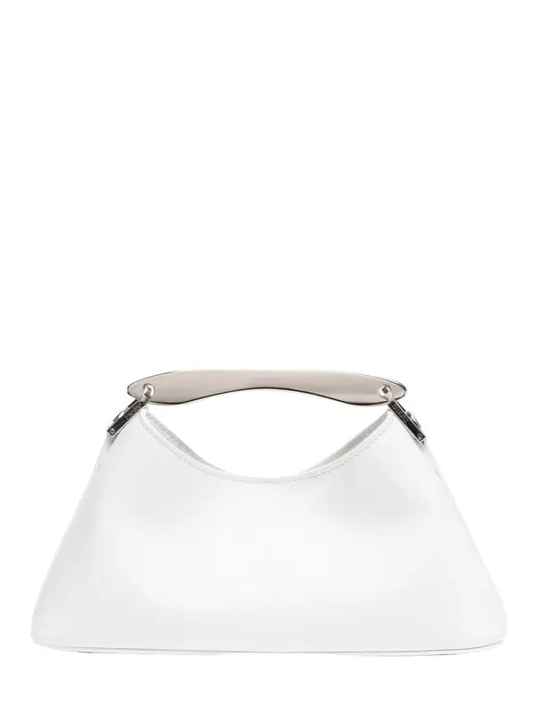 ELLEME Mini Boomerang Leather Handbag - White