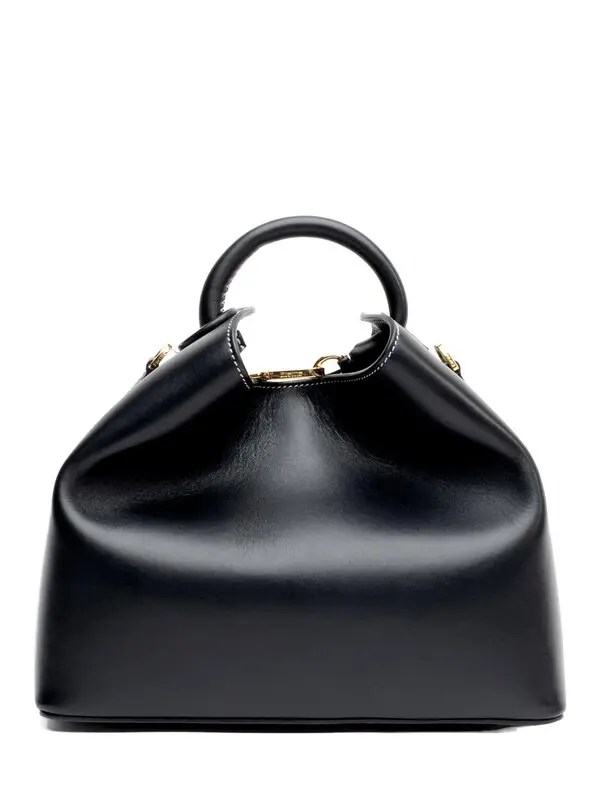 ELLEME Raisin Leather Handbag - Black