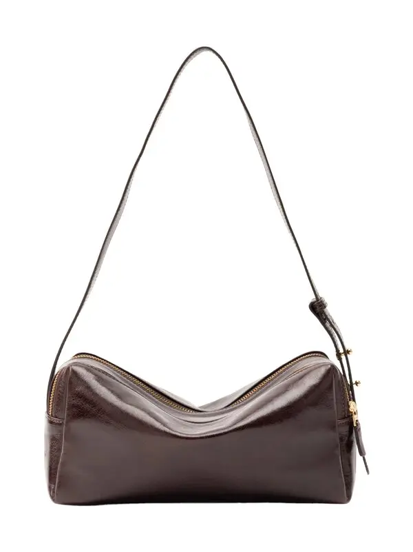 ELLEME Trousse Vintage Leather Bag - Chestnut