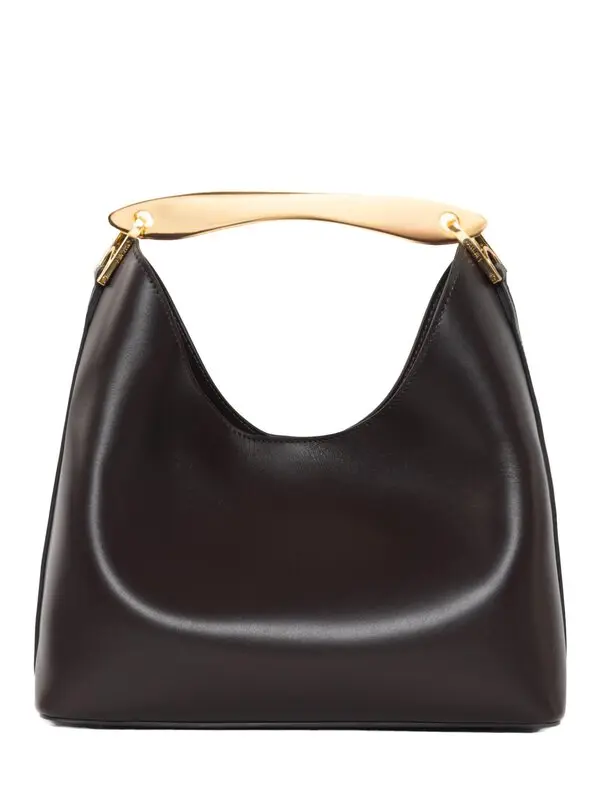 ELLEME Small Boomerang Leather Handbag - Tabacco