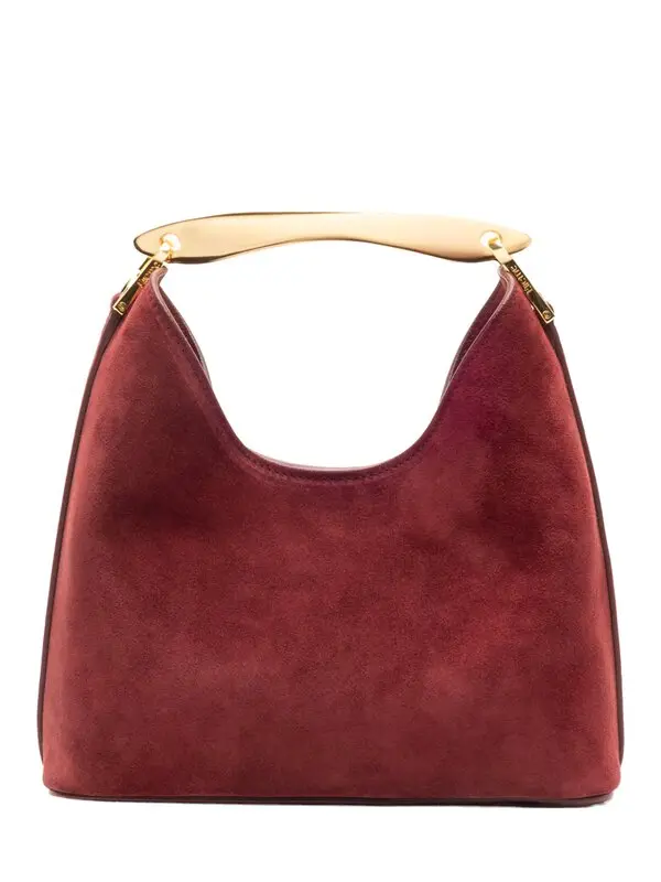 ELLEME Small Boomerang Suede Bag - Burgundy