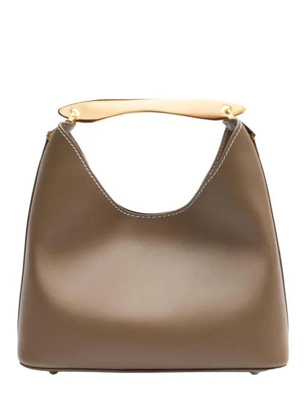 ELLEME Boomerang Leather Top Handle Bag - Rock
