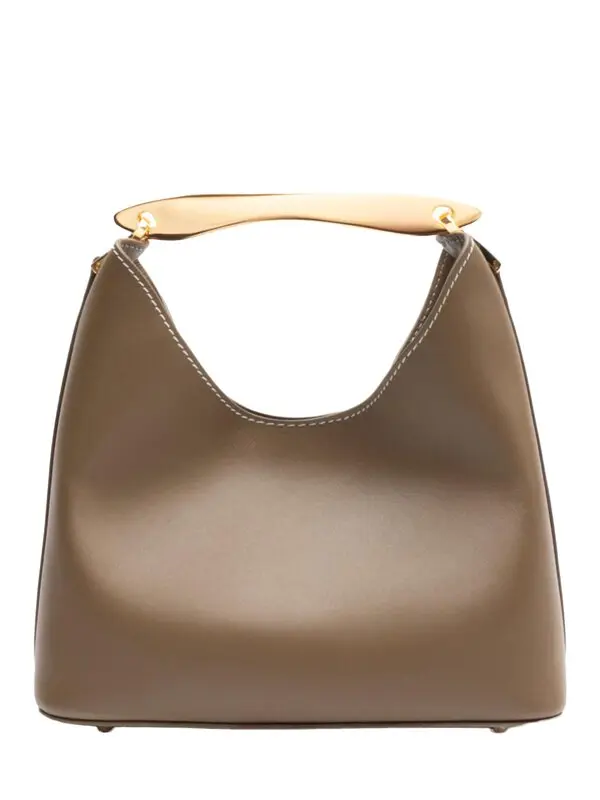 ELLEME Boomerang Leather Top Handle Bag - Rock