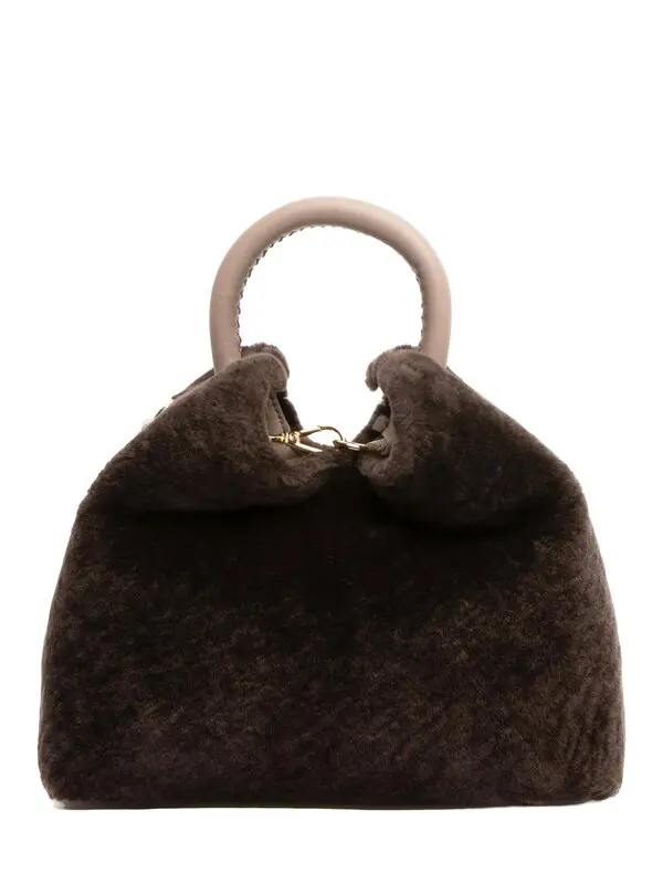 ELLEME Baozi Shearling Montone Bag - Grey