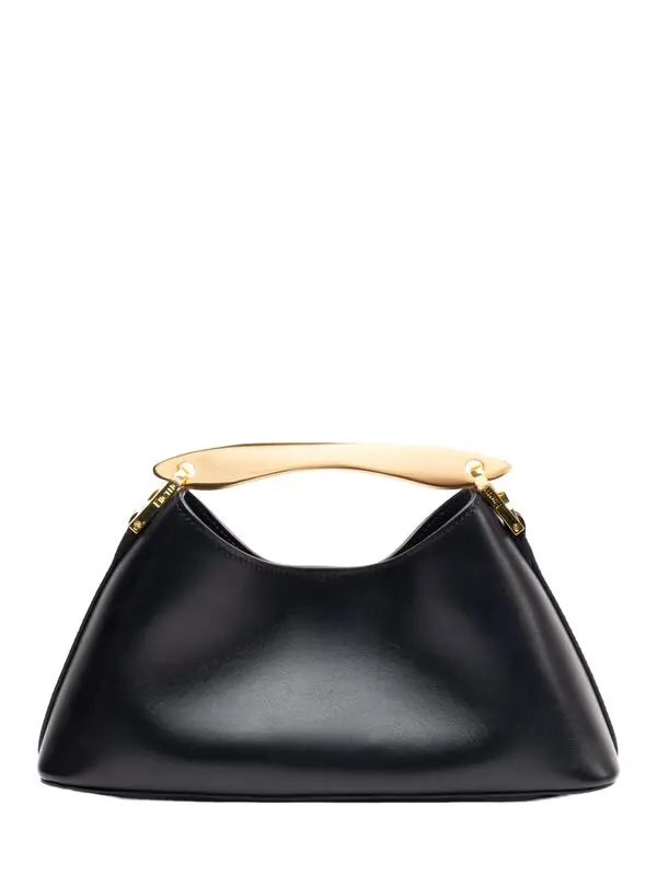 ELLEME Mini Boomerang Leather Bag - Black
